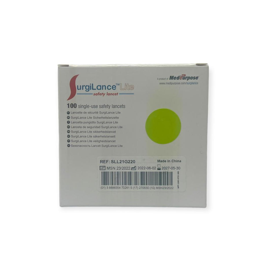 Coag-Sense Safety Lancet Needle,21 Gauge Retractable Push Button Activ