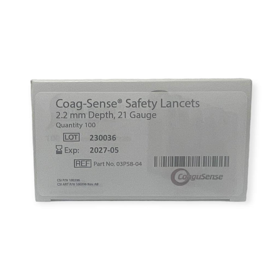 Coag-Sense Safety Lancet Needle,21 Gauge Retractable Push Button Activ